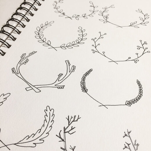 How to Draw Laurel Wreaths the Easy Way - Bullet Journal Junkie