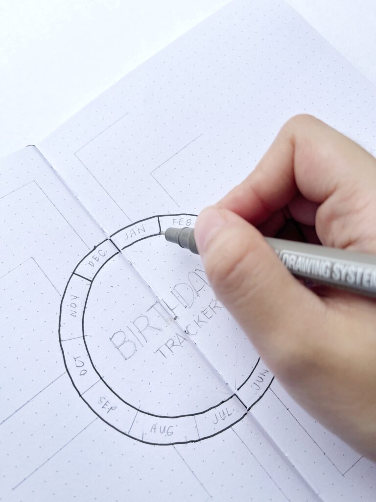 Birthday Tracker Template | Free Bullet Journal Layout Printable ...