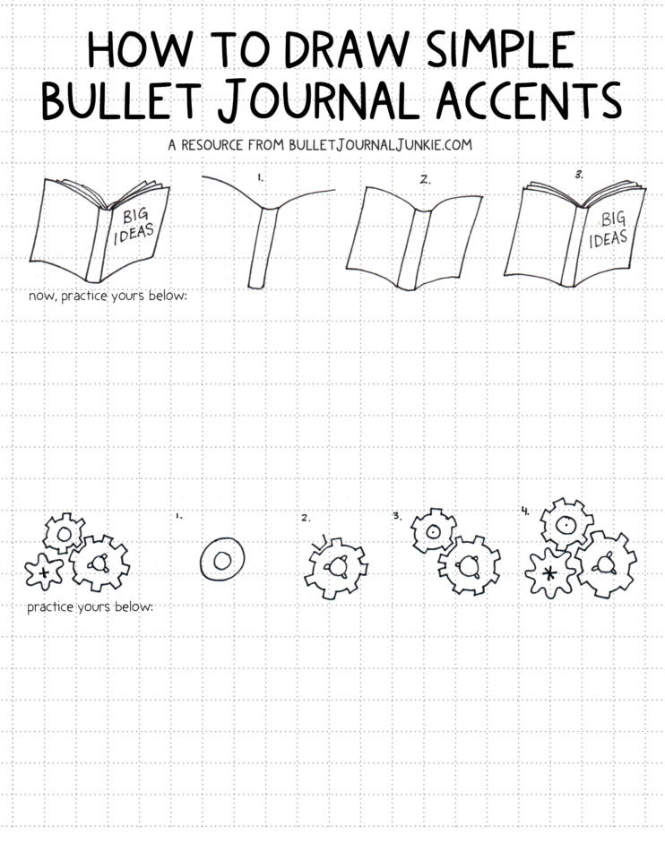 How to use Bullet Journal Style Doodles to Create Worksheets & Handouts ...