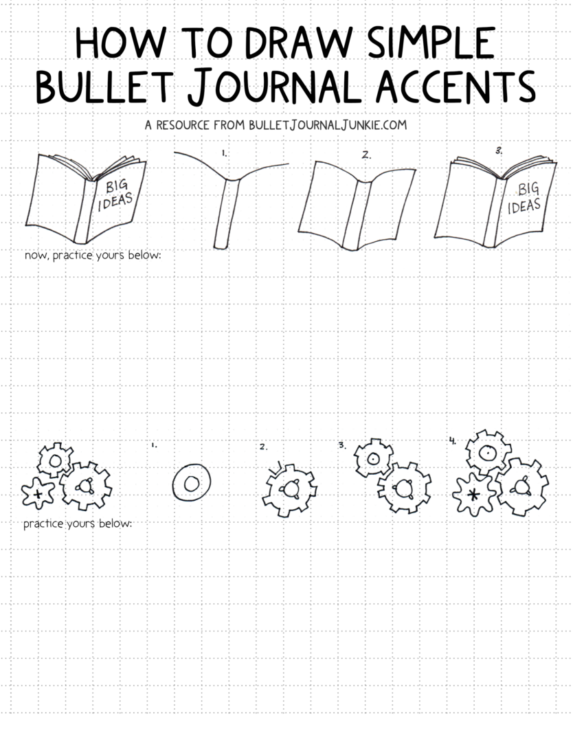 How to use Bullet Journal Style Doodles to Create Worksheets & Handouts ...