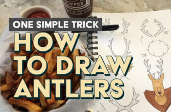 How to Draw Antlers in 4 Easy Steps - BulletJournalJunkie.com